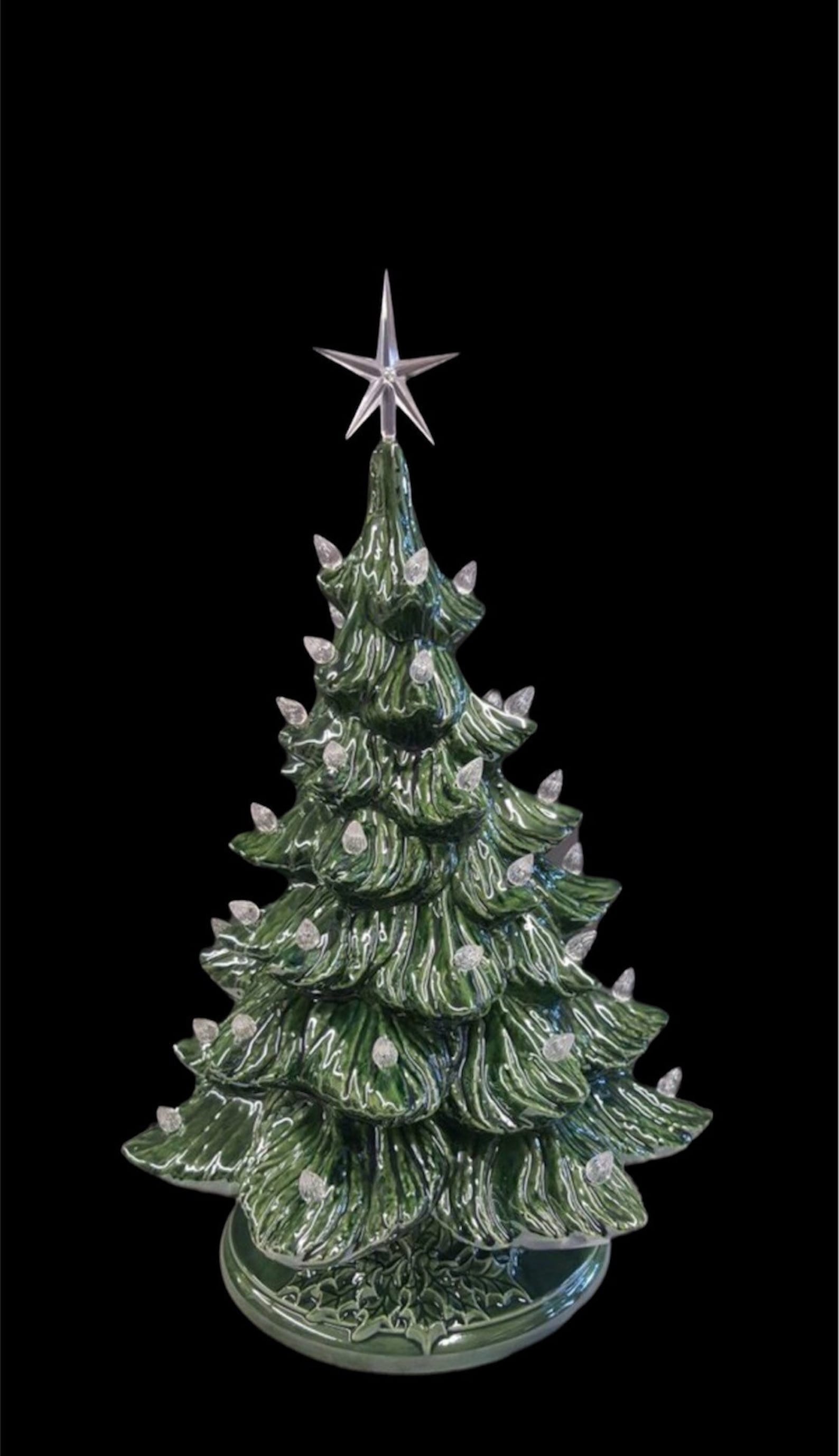 Ceramic Christmas Tree Ceramic Christmas Tree With Clear - Etsy