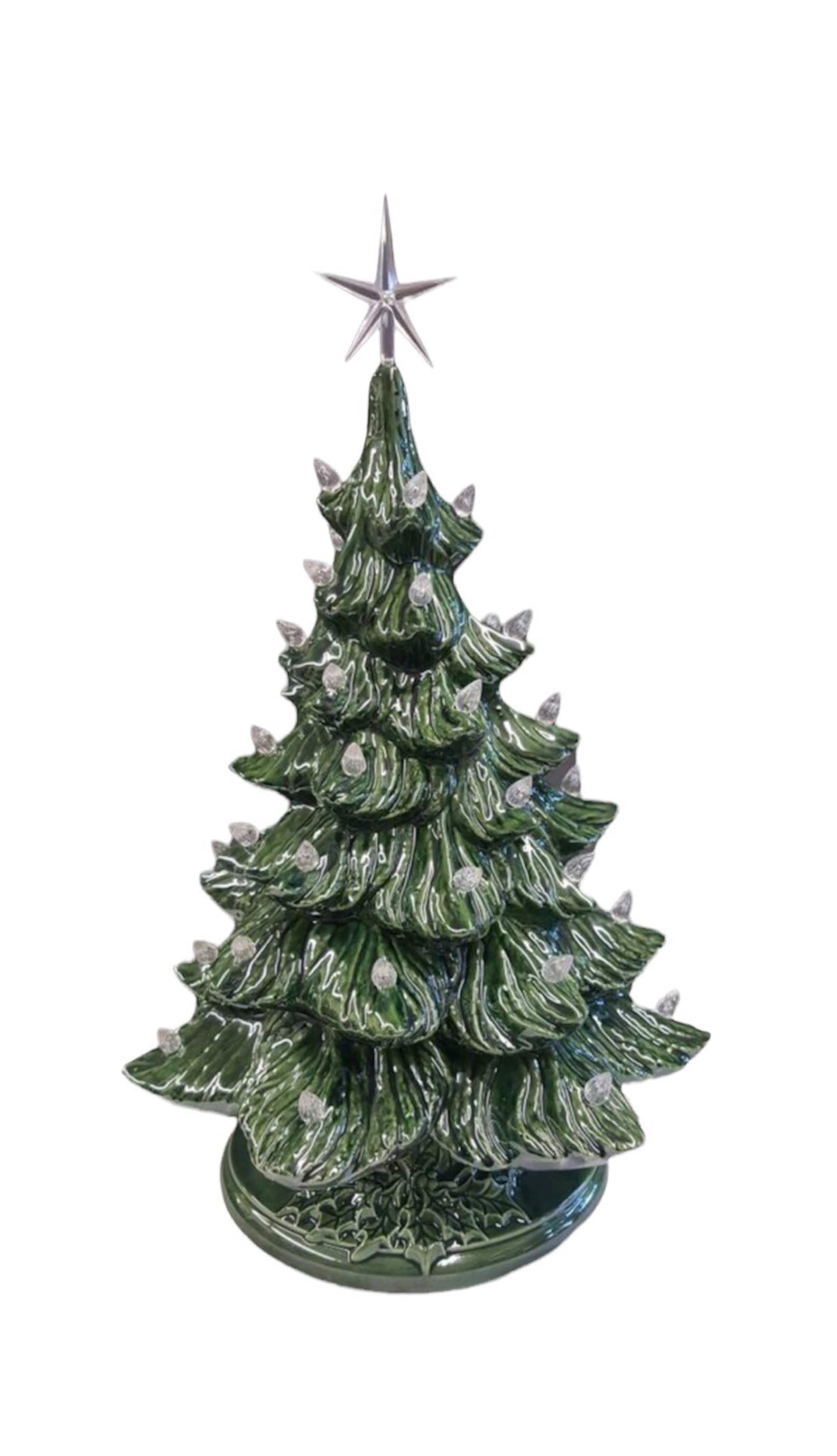 Ceramic Christmas Tree Ceramic Christmas Tree With Clear - Etsy