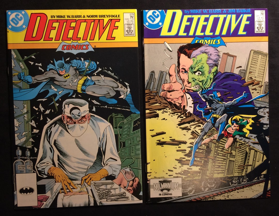 DETECTIVE COMICS 579-580 Oct-nov 1987 crime Doctor's Crimson Clinic ...