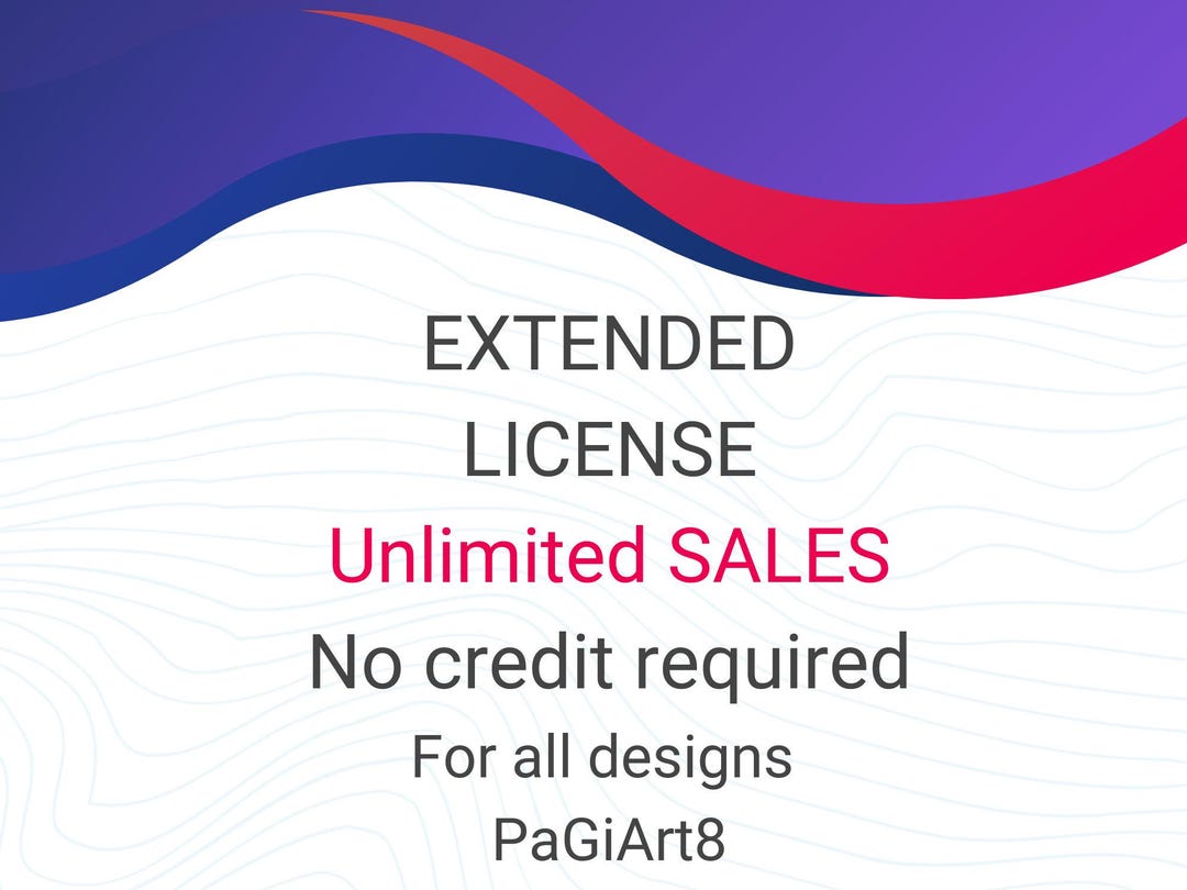 Extended Commercial License – Unlimited Sales | No Credit Required ...