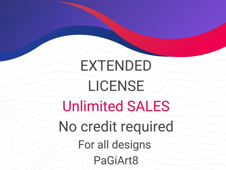 Extended Commercial License – Unlimited Sales | No Credit Required ...