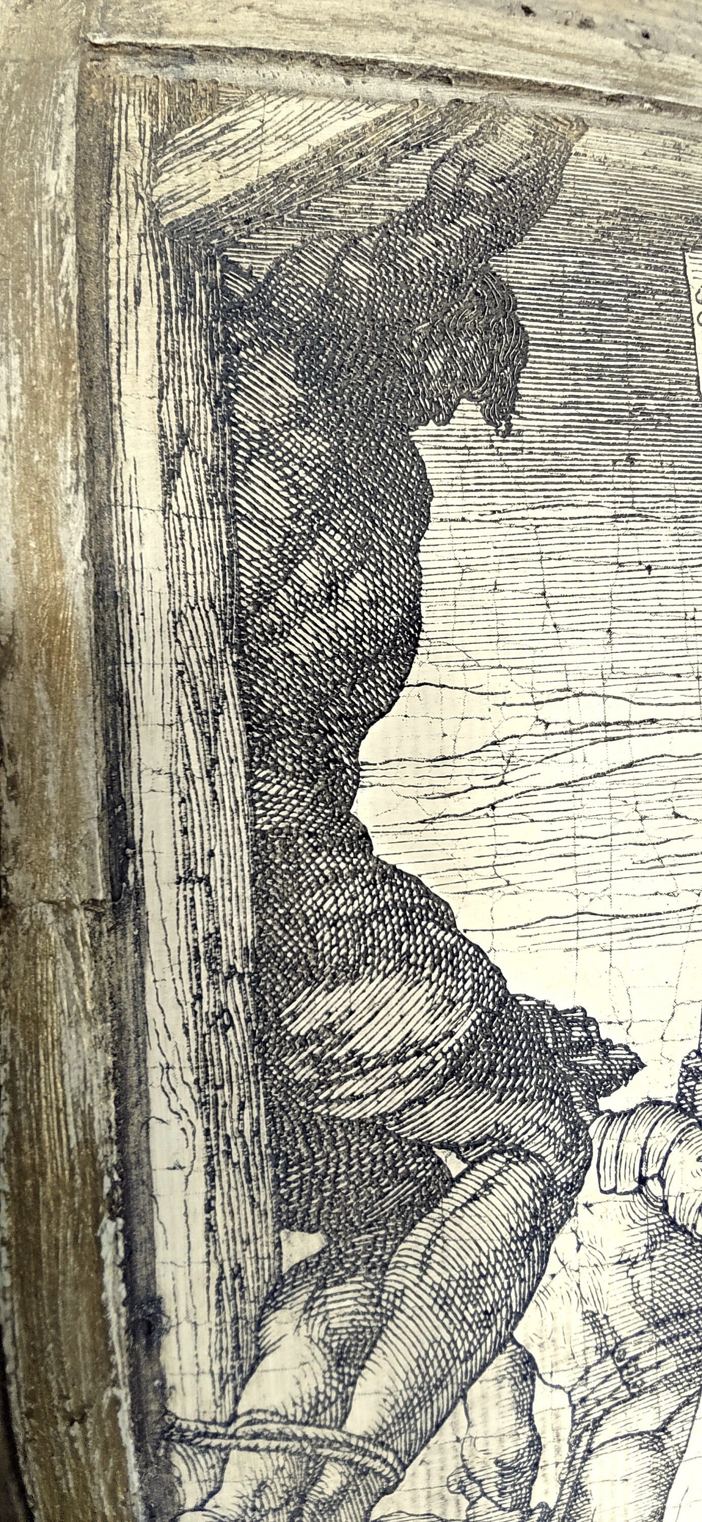 The Crucifixion of Jesus Painting, Religious Art, Antique Catholic Wall ...