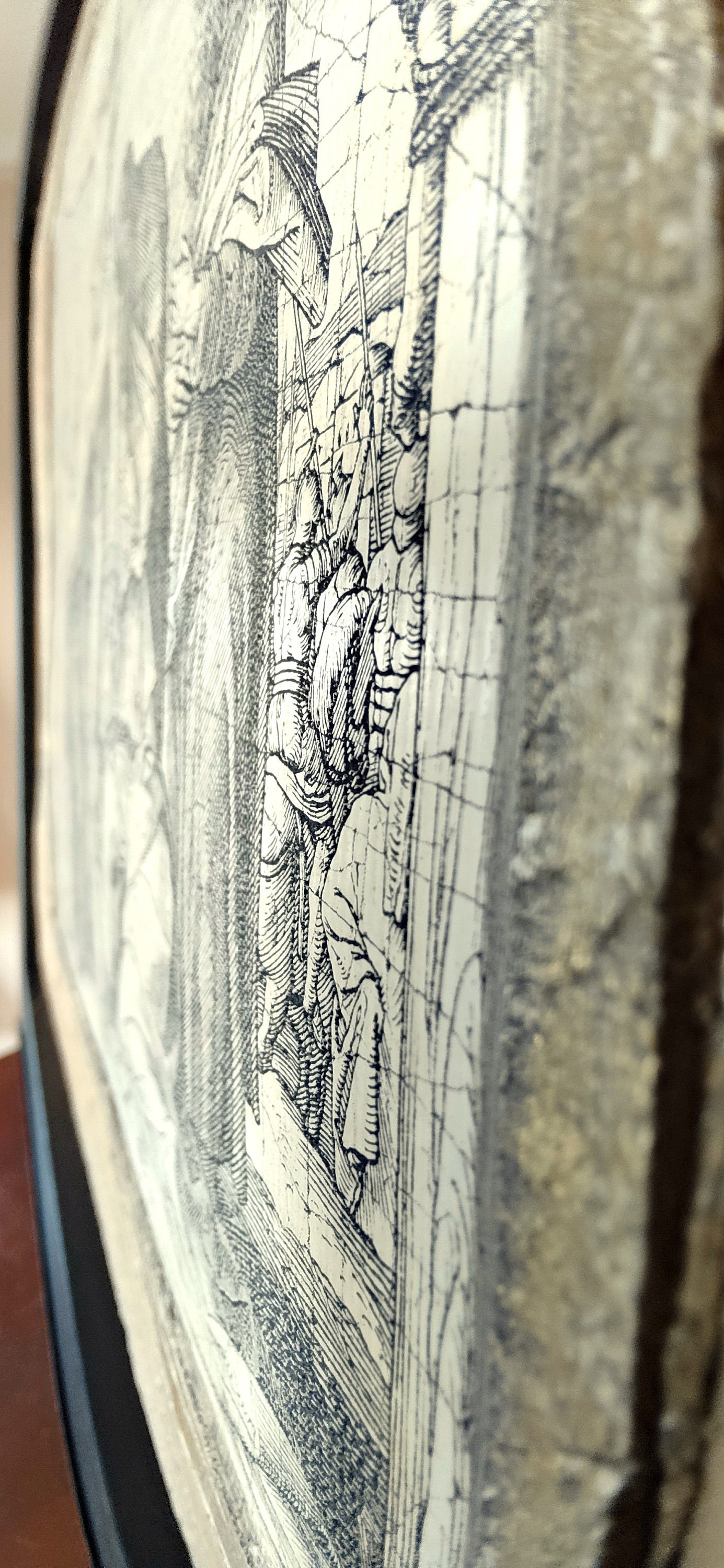 The Crucifixion of Jesus Painting, Religious Art, Antique Catholic Wall ...