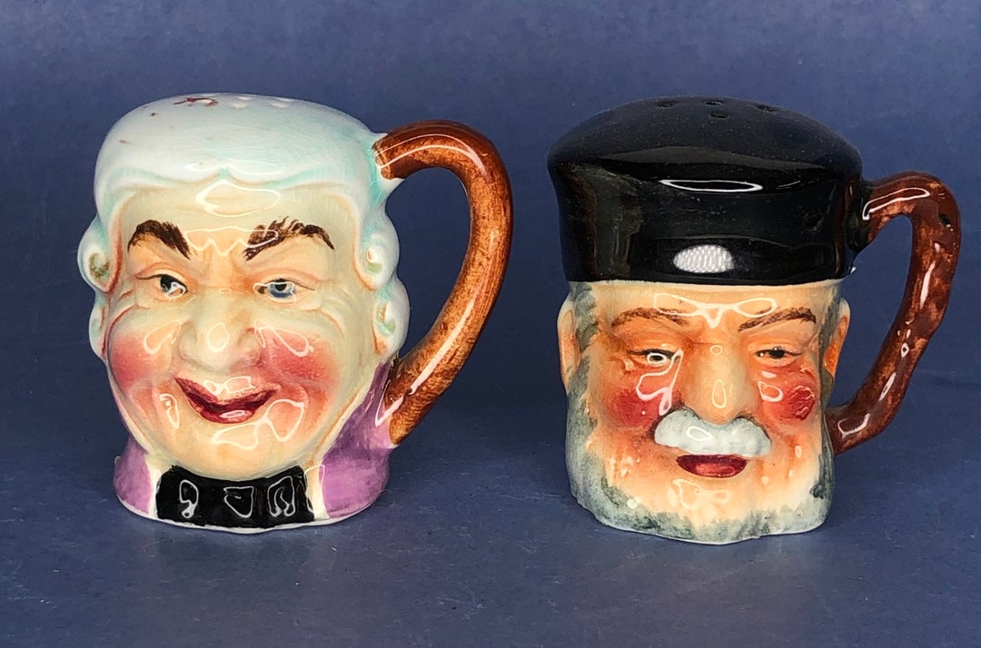 Vintage Toby Head Colonial Salt and Pepper Shakers - Etsy