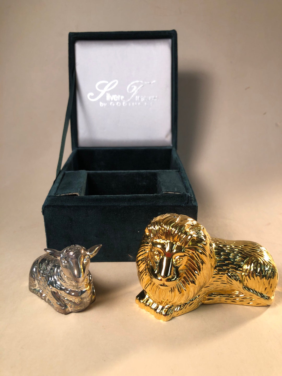 Silver Treasures Godinger Lion and Lamb Salt and Pepper Shakers - Etsy