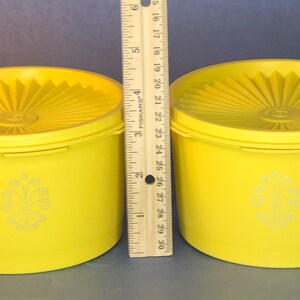 Vintage Tupperware Small Canister Set of Two - Etsy