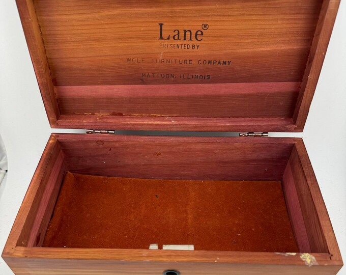 Vintage Lane Miniature Cedar Chest Box - Etsy