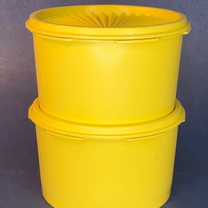 Vintage Tupperware Small Canister Set of Two - Etsy