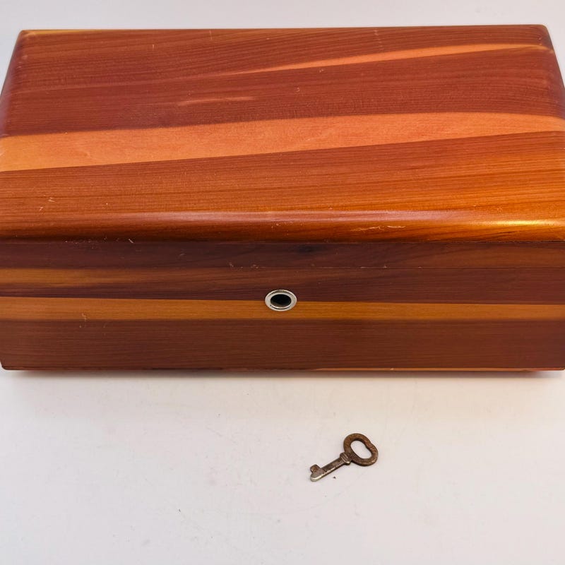 Lane Cedar Chest Jewelry Box - Etsy