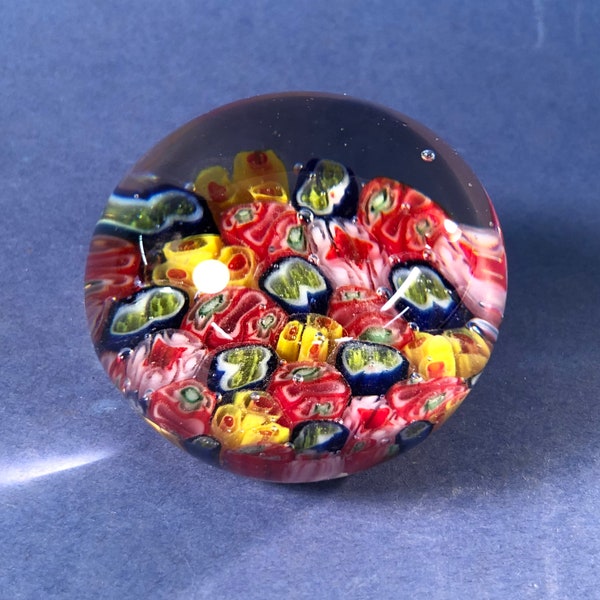 Murano Millefiori Glass Paperweight - Etsy