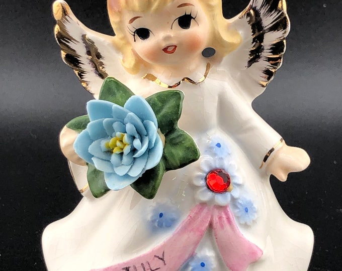 Lefton July Angel Figurine - Etsy