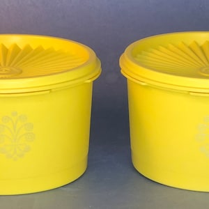 Vintage Tupperware Small Canister Set of Two - Etsy