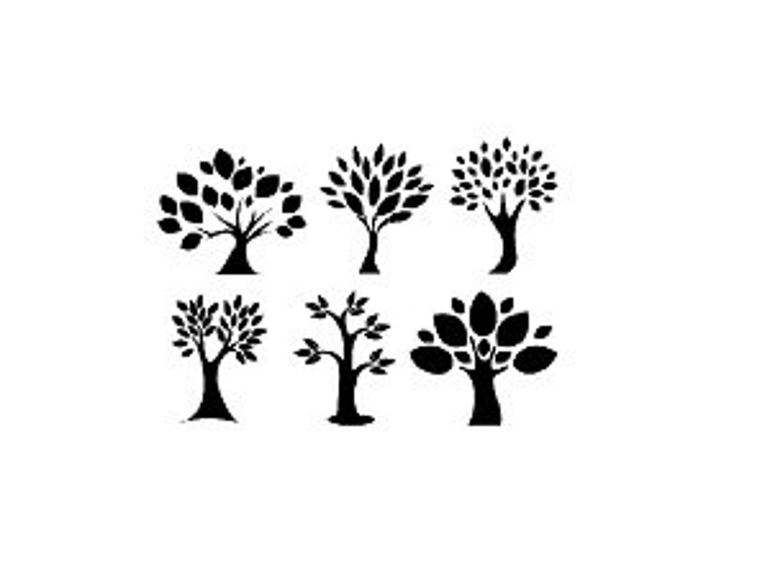 Trees Tree Set Group Clipart Pdf Svg Eps INSTANT DOWNLOAD Unlimited ...