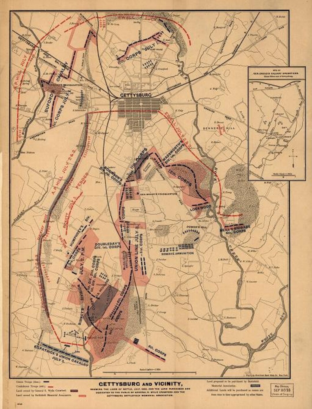 Vintage Civil War Map Digital Download File Amazing Quality Fine Art ...