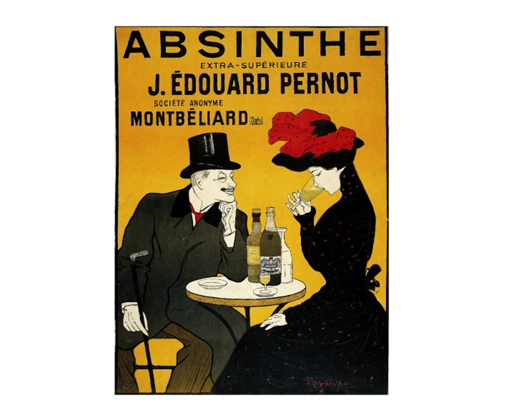 Vintage Absinthe Drink 1900 INSTANT DOWNLOAD Amazing Quality Poster ...