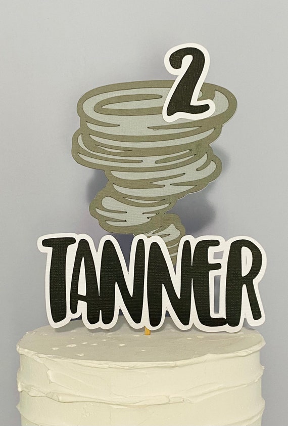 Tornado Cake Topper, Tornado Birthday Party, Twornado Cake Topper ...
