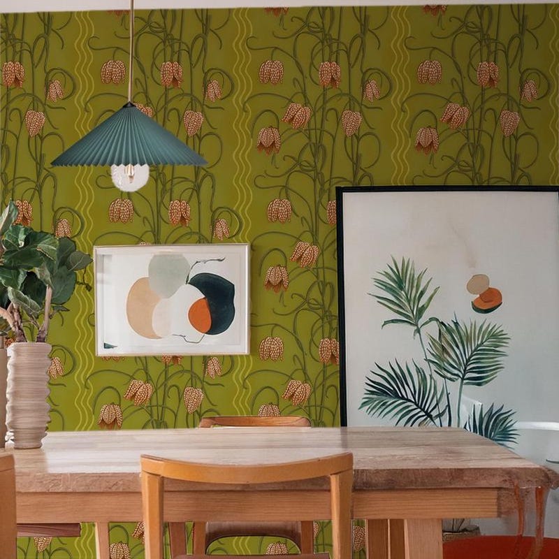 Chartreuse Wallpaper - Etsy