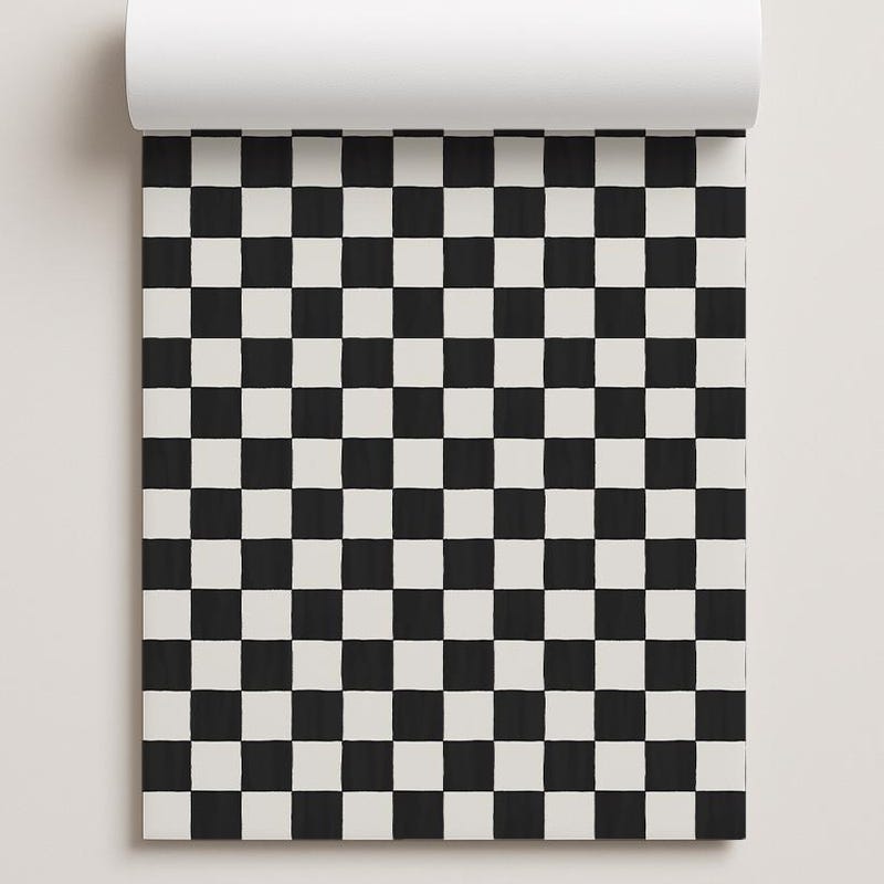 Black and White Checkers - Etsy