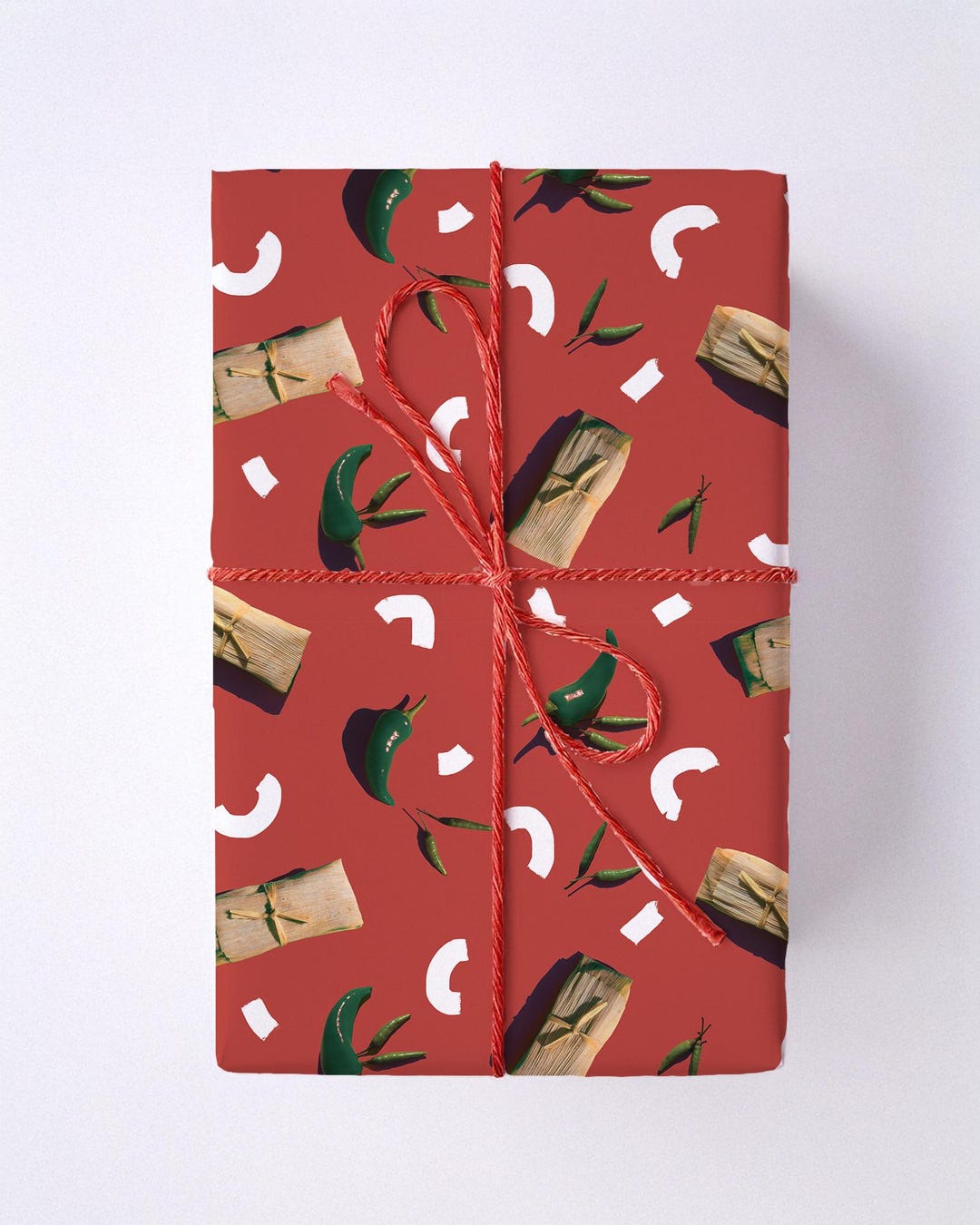 Tamale Party Gift Wrap, Red - Holiday Wrapping Paper - Etsy