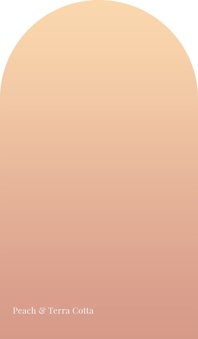 REMOVABLE Fabric Ombre / Gradient Arch Wall Decal 21 - Etsy