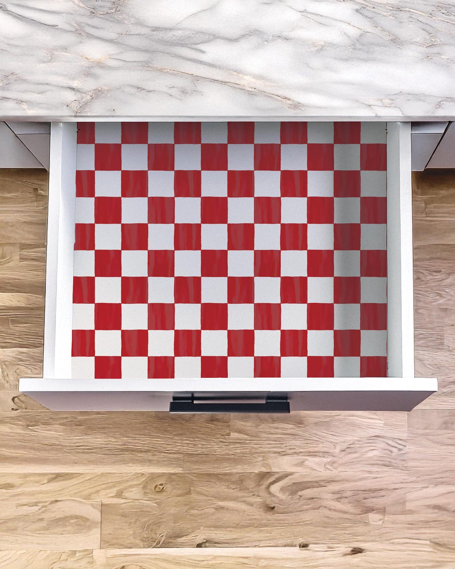 Checkers Contact Paper, Red & White - Etsy