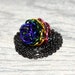 Rainbow Chainmail Egg Necklace - Gunmetal Inner Rings Dragon Egg - Etsy