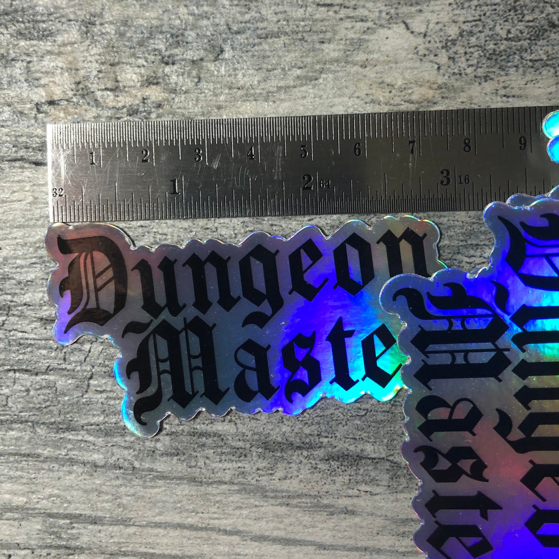 DND Dungeon Master Holographic Vinyl Stickers - Etsy