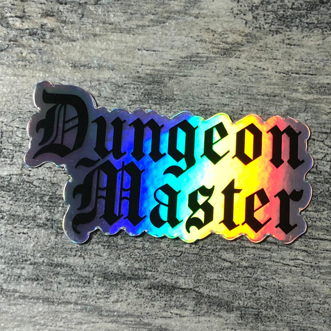 DND Dungeon Master Holographic Vinyl Stickers - Etsy