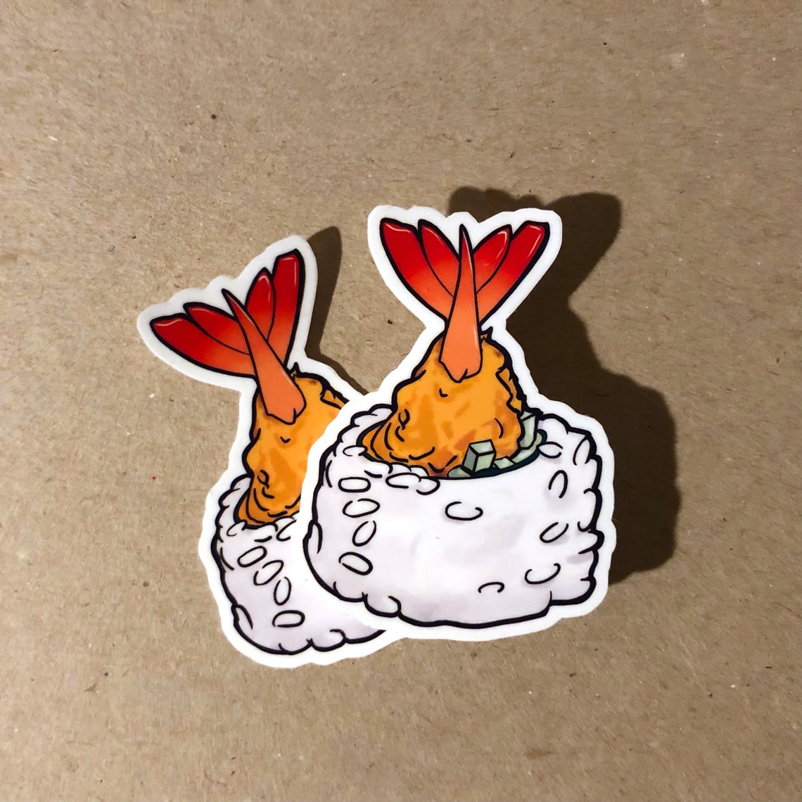 Kawaii Sushi Rolls Vinyl Sticker Set - Etsy