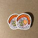 Kawaii Sushi Rolls Vinyl Sticker Set - Etsy