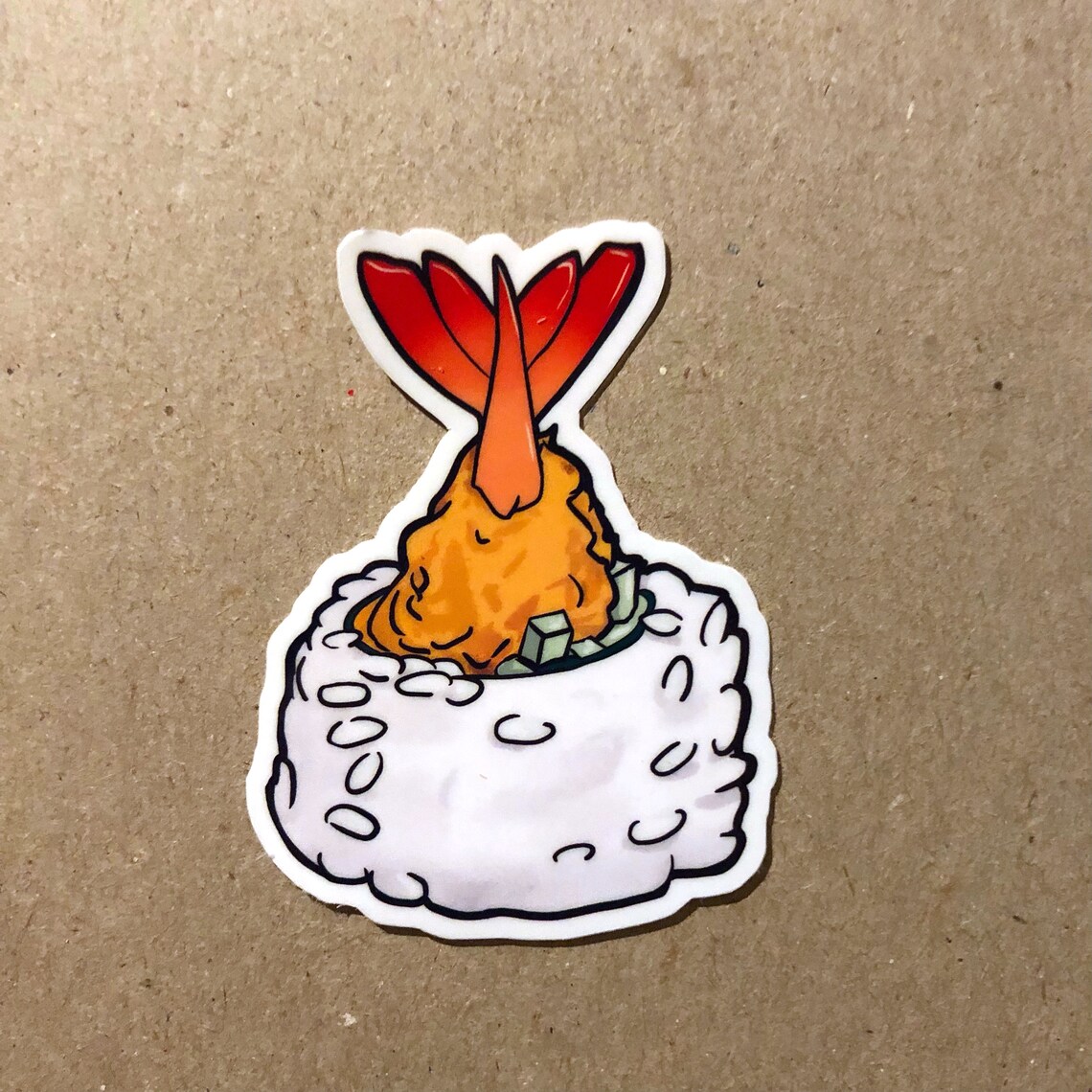 Kawaii Sushi Rolls Vinyl Sticker Set - Etsy