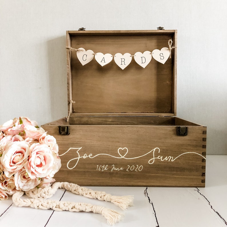 Personalised wedding card box Card Box Wedding Card box | Etsy