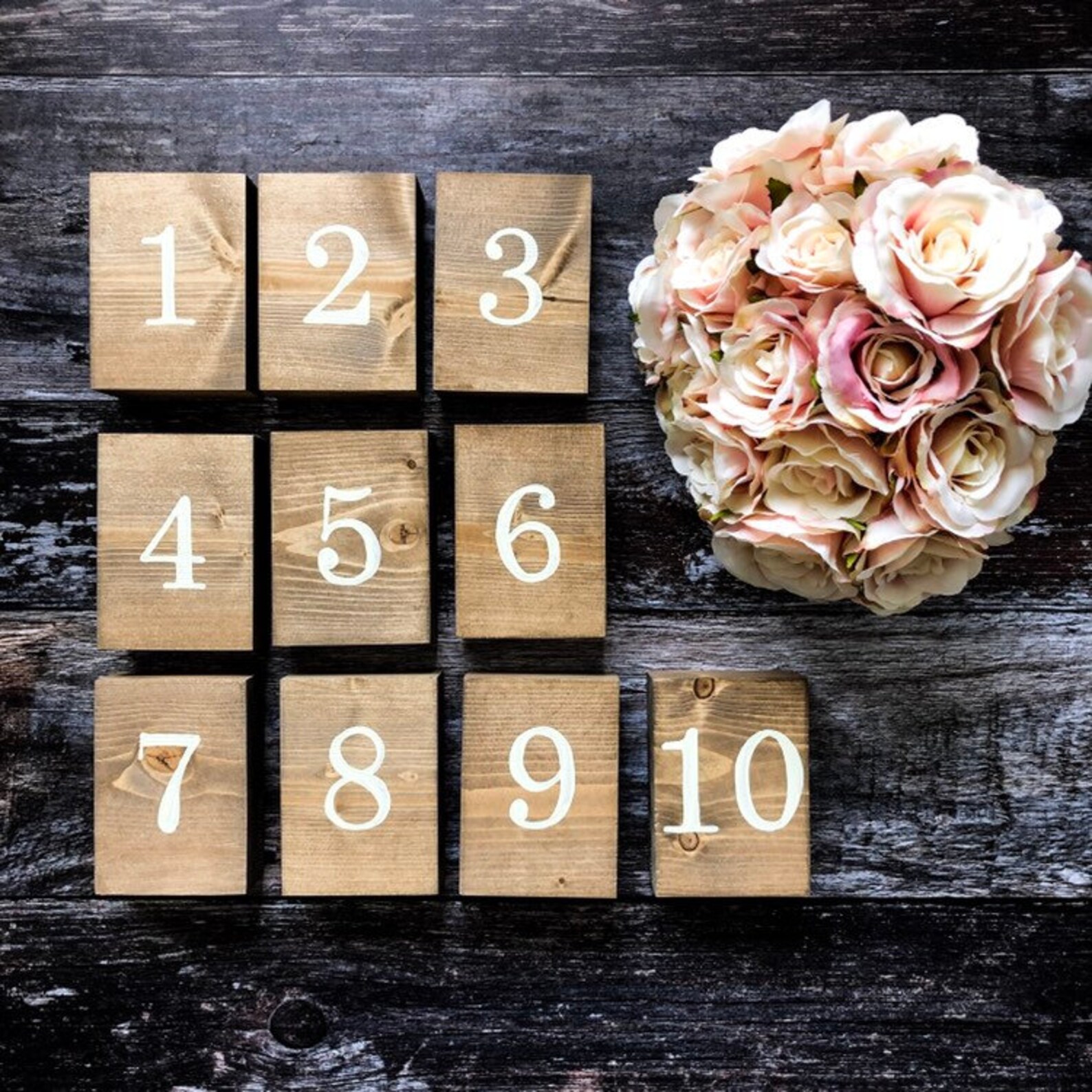 Rustic Wedding Table Numbers Wedding Decorations Wedding - Etsy