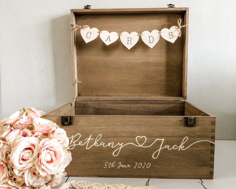Personalised wedding card box Card Box Wedding Card box | Etsy
