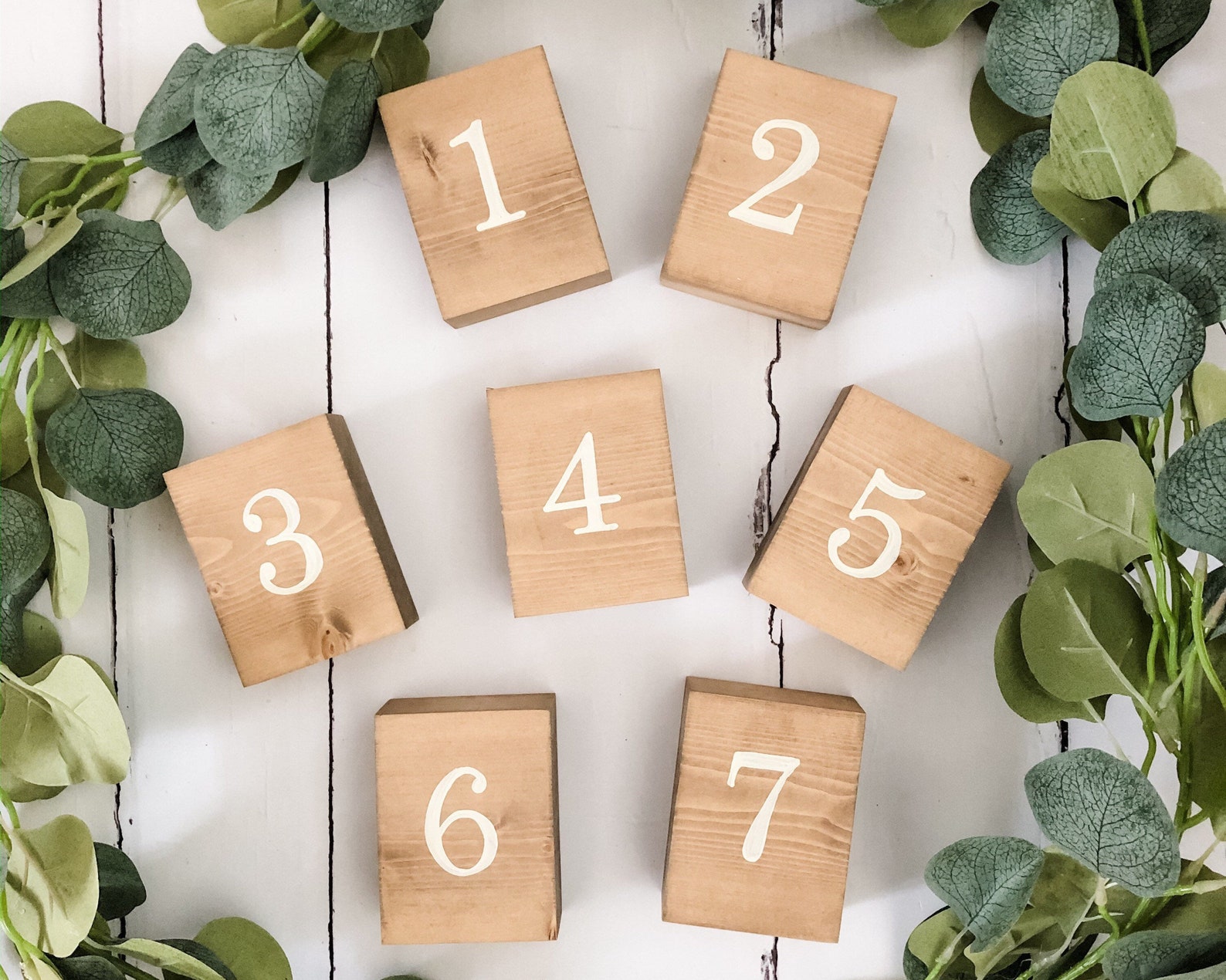 Rustic Wedding Table Numbers Wedding Decorations Wedding - Etsy
