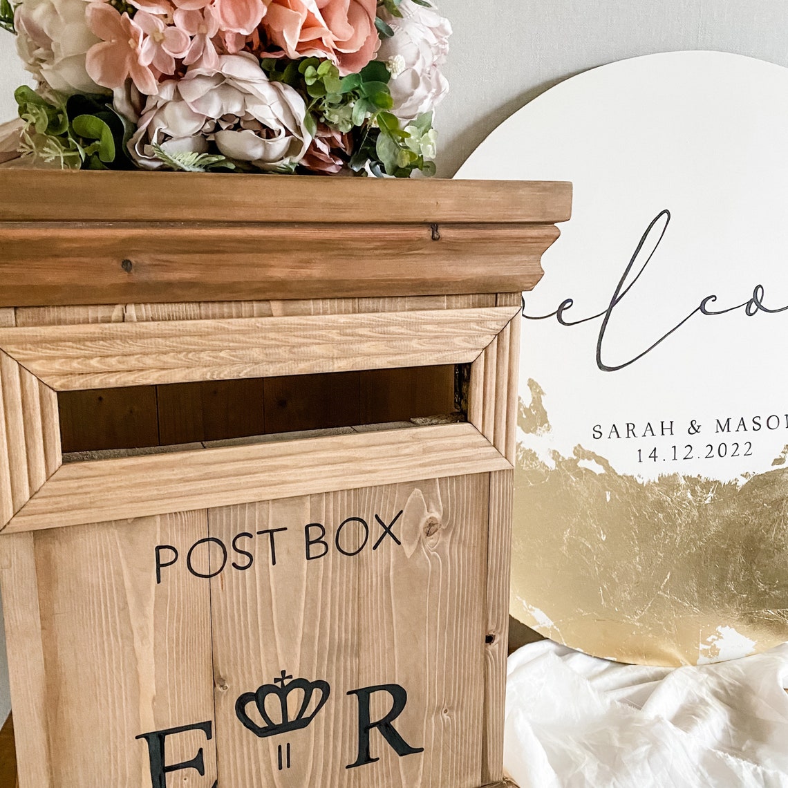 Wood Wedding Post Box for Card and Gift Table. Rustic / - Etsy UK
