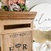 Wood Wedding Post Box for Card and Gift Table. Rustic / Country / Barn ...