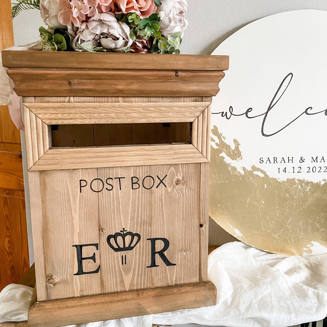 Wood Wedding Post Box for Card and Gift Table. Rustic / - Etsy UK