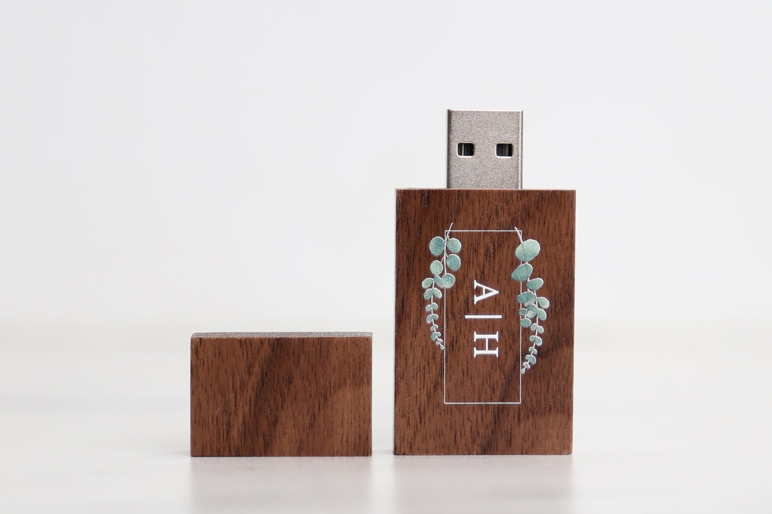 Walnut Wood USB With Full Color Printing | Personalized Walnut Flash ...