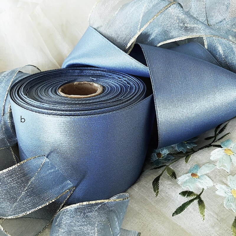 Blue Satin Ribbon - Etsy