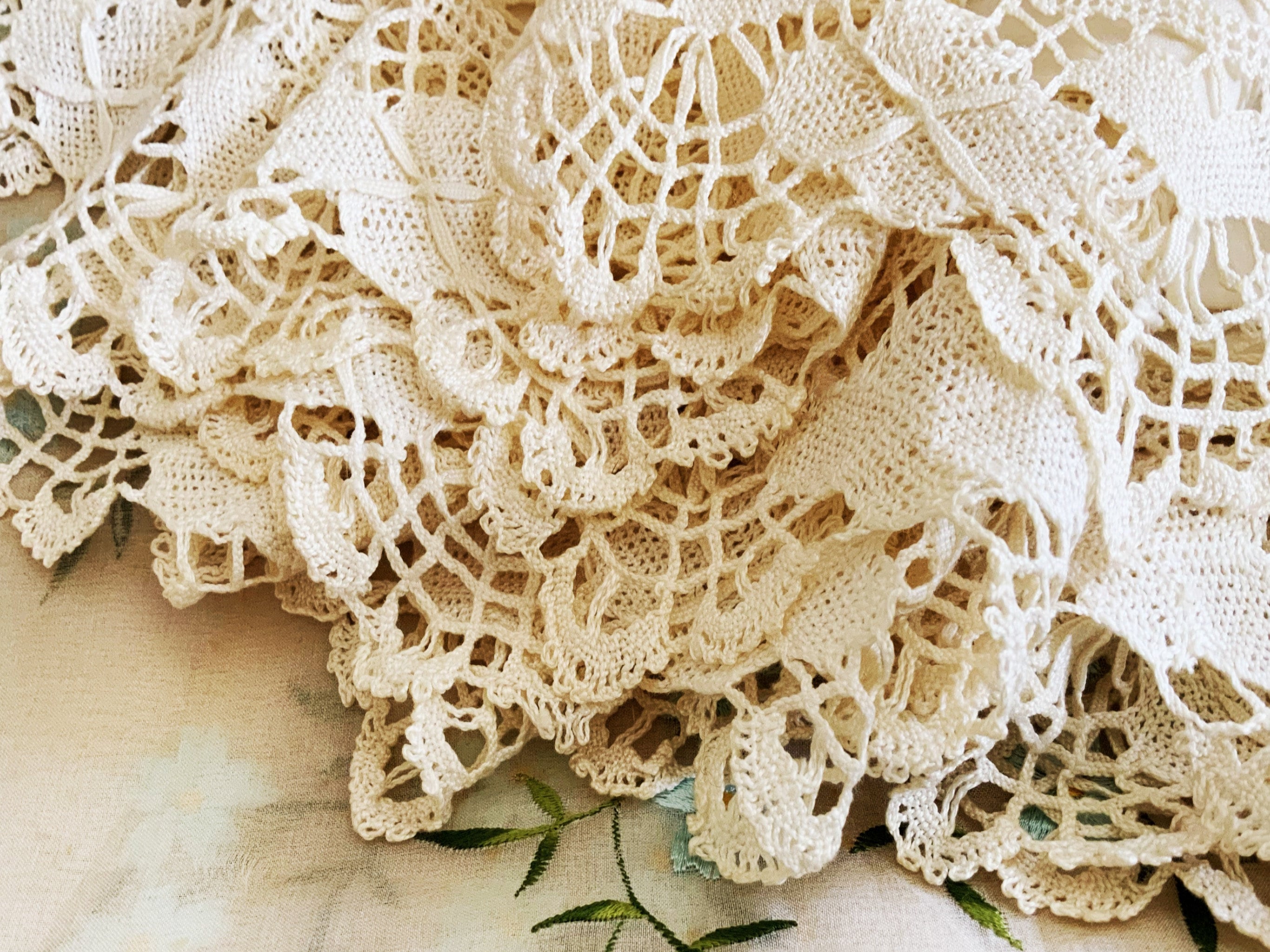 Lovely Soft Handmade Cream Vintage Cream Bobbin Lace Trim | Etsy