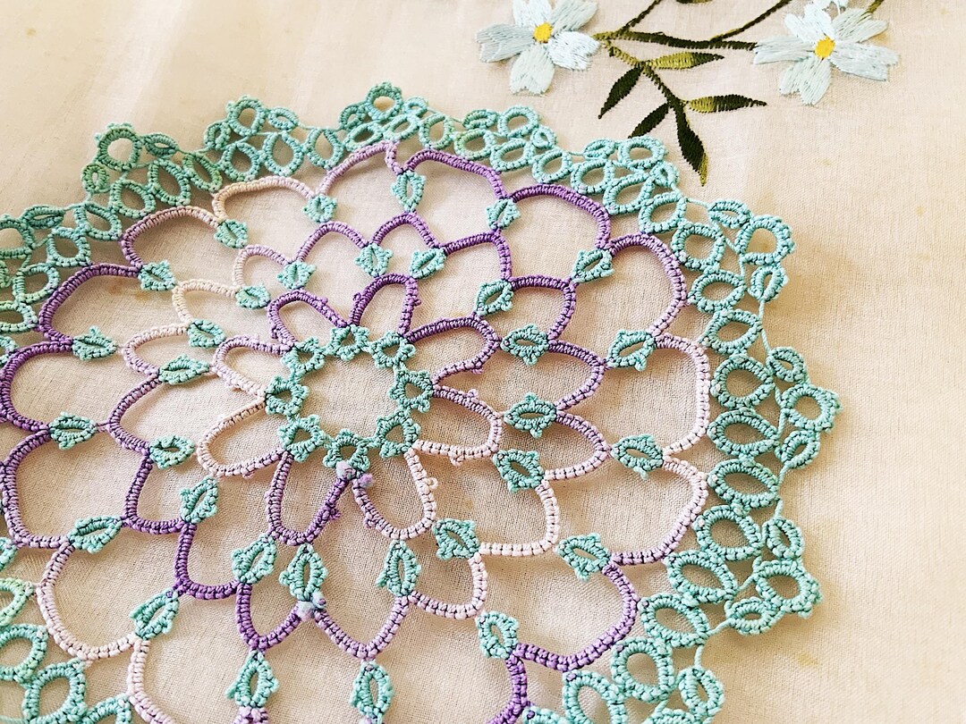 Very Pretty Finely Hand Tatted Vintage Lace Doily - Etsy