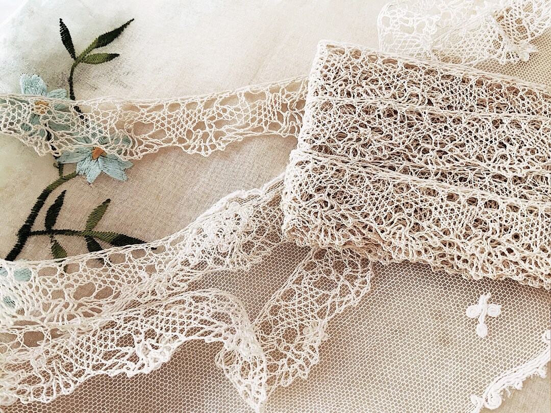 Very Fine Detailed Vintage Torchon Lace - Craft Dolls Costumes - Etsy