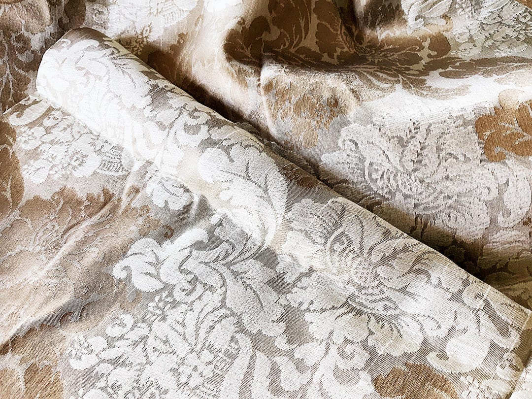 Vintage Damask Style Fabric - Etsy