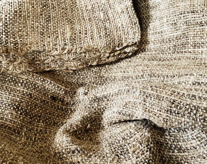 Rustic Raw Silk “sacking” Fabric - Vintage Remnants - Craft Cushions - Etsy