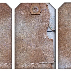 BLANK Plain Writable Gift TAG / LABEL Earthy Rustic Torn Organize Craft ...