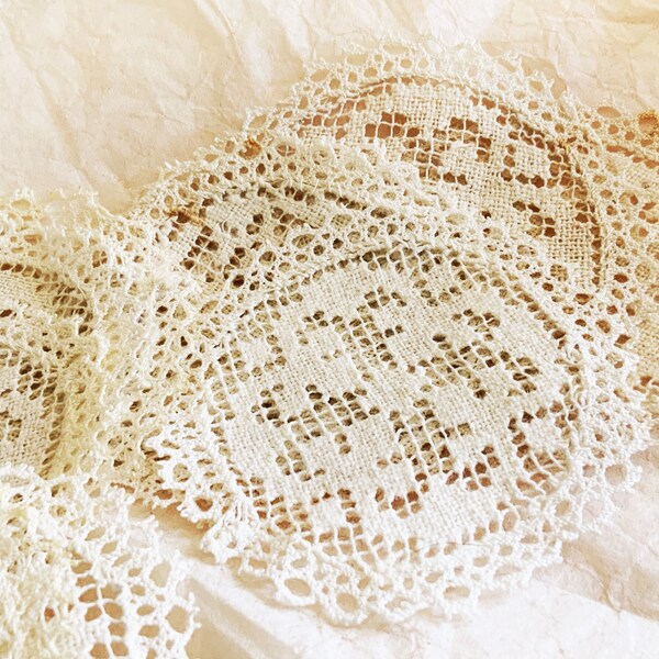 Filet Lace Linens - Etsy