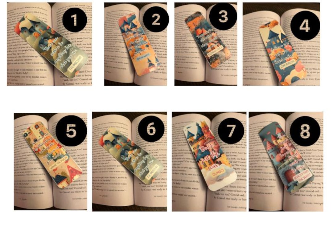 Fairy Tale Ispired Quote Bookmarks - Etsy