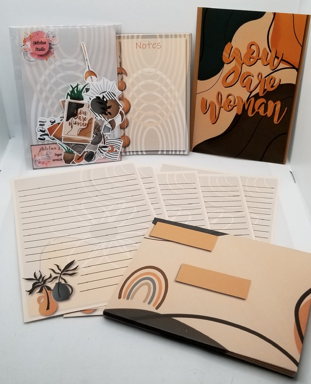 Boho Style, Letter Writing Set, Stationery Paper, Lined Stationery ...