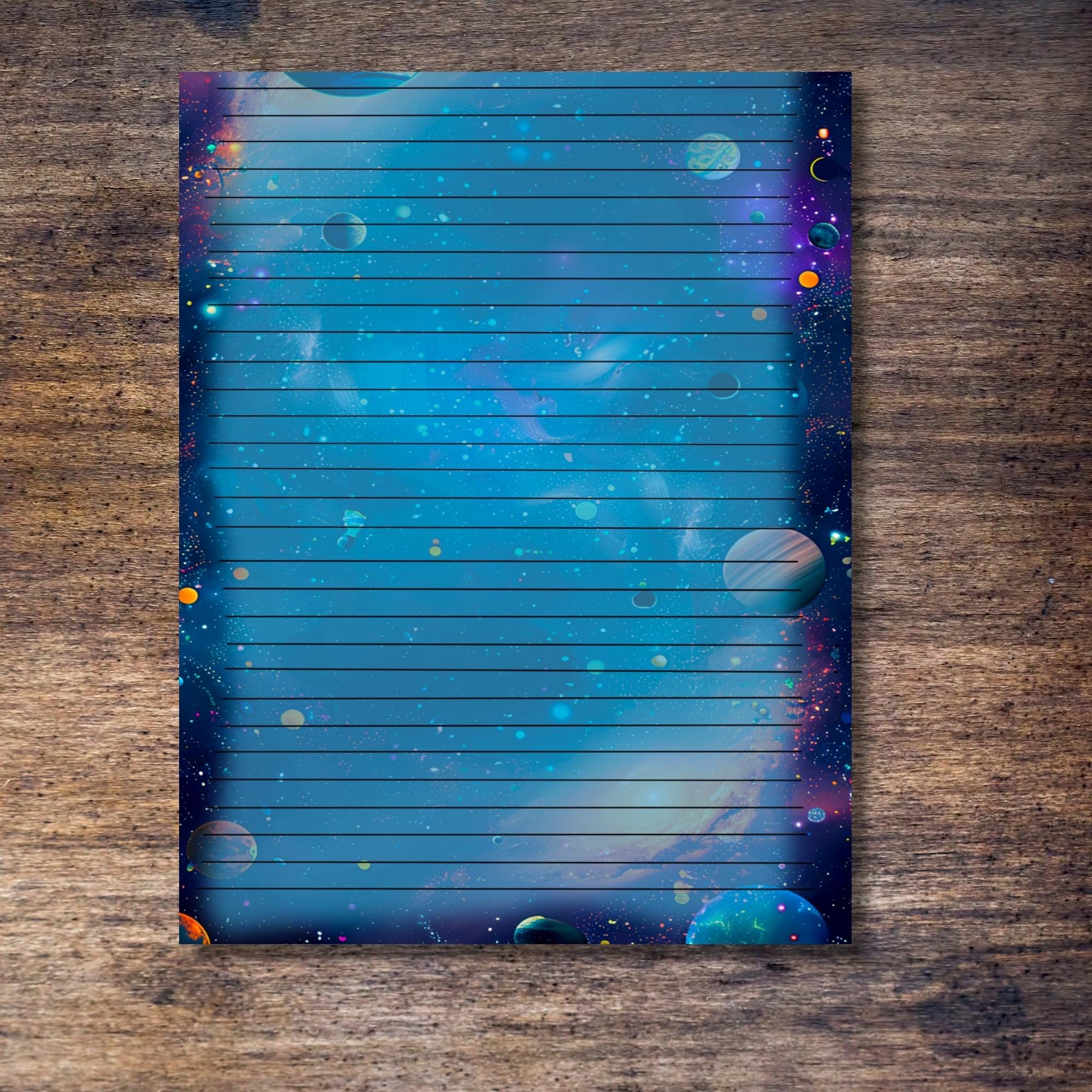Celestial, Space, Printable Stationery, Printable Writing Paper, Letter ...
